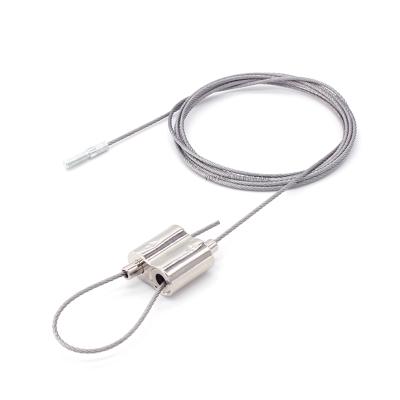 China Stainless Steel Wire Rope Two Way Cable Gripper Suspension Cable Kit Custom Loop Gripper for Hanging System for sale