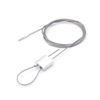 China Stainless Steel Wire Rope Two Way Cable Gripper Suspension Cable Kit Custom Loop Gripper for Hanging System for sale