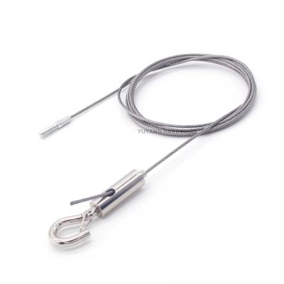 China New Custom Screw with Adjustable Hook Cable Suspension Kit Stainless Steel Wire Rope Hanging Kit for sale