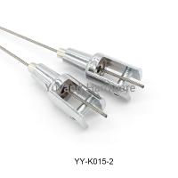 China Panel Sign Gripper Suspension Kit  Ceiling Wire Rope Suspension Kit for Hanging Picture for sale