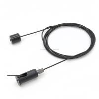 China Custom Black Wire Rope Suspension Kit Adjustable Ceiling Hanging Cable Kit for Lamp Panel for sale