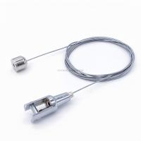 China OEM Universal Panel Cable Suspension Kit Sign, Acrylic Panel Picture Ceiling Hanging Wire Kit for sale