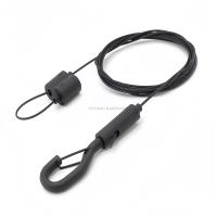 China Factory Custom Looping Gripper with Wire Rope Suspension Kit Black Hanging Cable Kit with Hook for sale