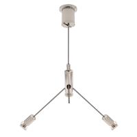 China Hot Sale Cross Cable Hanging Kit Y Shape Ceiling Mont with Hanging Wire Rope Cable Suspension Kit for Track Lights Suspension for sale