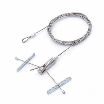 China Adjustable Cross Cable Suspension Kit Y-type Hanging Kits Light Panel Lighting Hanging Cable Kit for sale