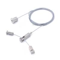 China Factory price  Hanging kit Lighting Ceiling Hardware Wire Rope Fittings Steel Ceiling Mounting cable Suspension Kit for sale
