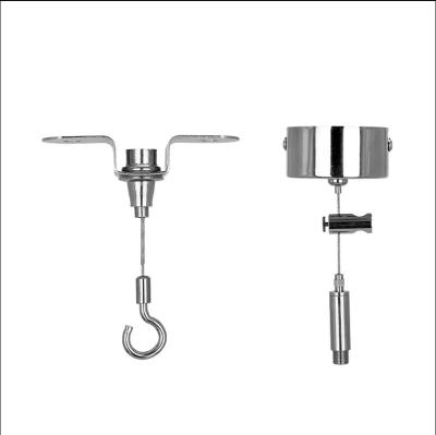China OEM Adjustable Size Hanging Kit with Hook Stainless Steel Wire Cable Suspension Kit for Hanging System for sale
