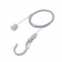 China OEM Adjustable Size Hanging Kit with Hook Stainless Steel Wire Cable Suspension Kit for Hanging System for sale