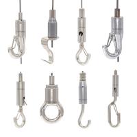 China Adjustable Cross Cable Suspension Kit with Hook for LED Light Picture Potted Mirror Y Hanging Wire Kit for sale