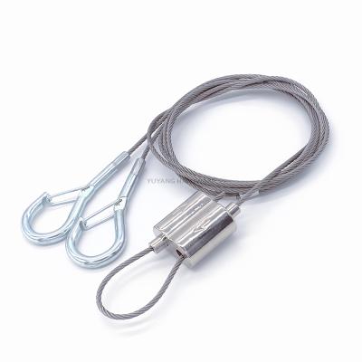 China Customized Indoor Hanging System Adjustable Load-bearing Cable Suspension Kit Featuring Wire Rope Looping Gripper Cable Clips for sale