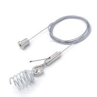 China Ceiling Wire Rope Suspension Kit with Painting Hanging Hooks Spring Hanging Cable Kit for Picture, Panel for sale