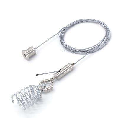 China Ceiling Wire Rope Suspension Kit with Painting Hanging Hooks Spring Hanging Cable Kit for Picture, Panel for sale