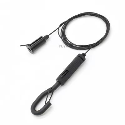 China Black Coated Metal Hook Ceiling Suspension System Side Exit Ceiling Griper with Snap Hook for sale