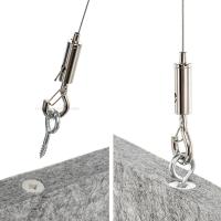 China Black Coated Metal Hook Ceiling Suspension System Side Exit Ceiling Griper with Snap Hook for sale