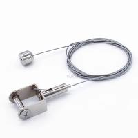 China Adjustable Panel Ceiling Cable Suspension Kit Steel Hanging Wire with Cable Gripper for Lighting,Picture, Sign, Acoustic Panel for sale