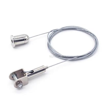China Acoustic Panel, Billboard, Sign, Cable Suspension Kit Steel Wire Rope with Cable Gripper Gripper Hanging Wire Kit for sale
