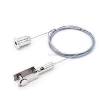 China Acoustic Panel, Billboard, Sign, Cable Suspension Kit Steel Wire Rope with Cable Gripper Gripper Hanging Wire Kit for sale