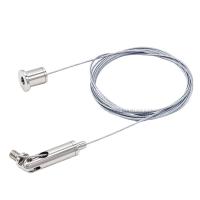 China 180 Degree Swinging Cable Gripper Hanging Kit with 1/4-20 Thread Spotlight LED Lights Ceiling Cable Suspension Kits for sale