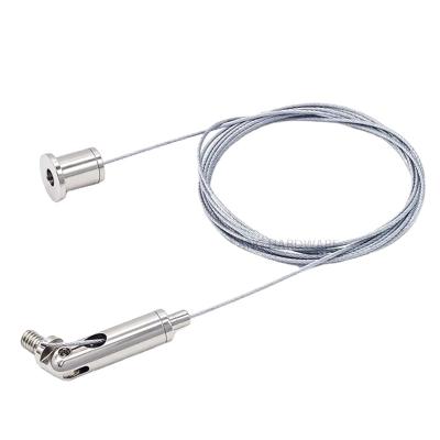 China 180 Degree Swinging Cable Gripper Hanging Kit with 1/4-20 Thread Spotlight LED Lights Ceiling Cable Suspension Kits for sale