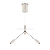 China LED Panel Cable Suspension Kit Custom Length Forked Wire Rope Hanging Cable Kit Y-shaped Cross Cable Gripper for sale