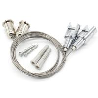 China Wire Rope Cable Gripper Suspension System Hanging Display Kit for Acrylic,Glass,PVC,Glass Panel,Wood for sale
