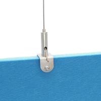 China Wire Rope Cable Gripper Suspension System Hanging Display Kit for Acrylic,Glass,PVC,Glass Panel,Wood for sale