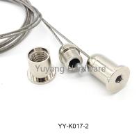 China Stainless Steel Cable Gripper Wire Rope Clip for Picture Frame Hanger Oil Painting Mirror Hooks & Photo Wall Hanging for sale