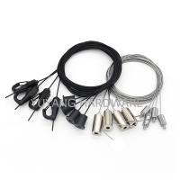 China Black  Zinc Alloy Braking Carabiner Hook Suspension Kit Ceiling Mounting for Ceiling Lamp LED Hanging System  Linear Light for sale