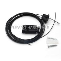 China Black  Zinc Alloy Braking Carabiner Hook Suspension Kit Ceiling Mounting for Ceiling Lamp LED Hanging System  Linear Light for sale