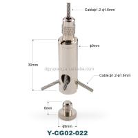 China OEM Custom Brass Hanging System Kit with Suspension Cable & Clips in Nickel/Black Chrome for LED Panel Lights for sale