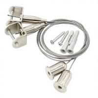 China Factory Price Adjustable Cable Lock Steel Rope Hook Cable Gripper Lighting Suspension Kit Wire Hanging System for sale