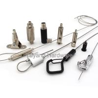 China Factory Price Adjustable Cable Lock Steel Rope Hook Cable Gripper Lighting Suspension Kit Wire Hanging System for sale