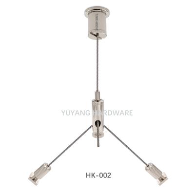 China Factory Price High Quality Adjustable Ceiling Suspension Kits LED Panel Light Y-Shape Steel Wire Rope Hanging Kits for sale