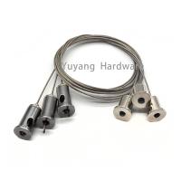 China Adjustable Lamp Wire Rope Led Ceiling Lamp Stainless Steel Wires and Screws Wire Mounting Kit Hanging Lights Panel Hanging for sale