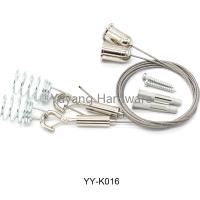 China Most Popular Hanging Kit Adjustable Hanging Wires Kit Brass Cable Suspension Kit for sale
