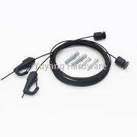 China High End Customized Brass Black Coated Ceiling Hanging Wire Fixing Hook Cable Suspension Kit for Hanging System Easy for sale
