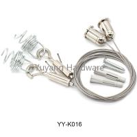 China China  Manufacturer Hanging Cable Kit Led Light Hanging Kits Wire Rope Panel Suspension Kit for sale