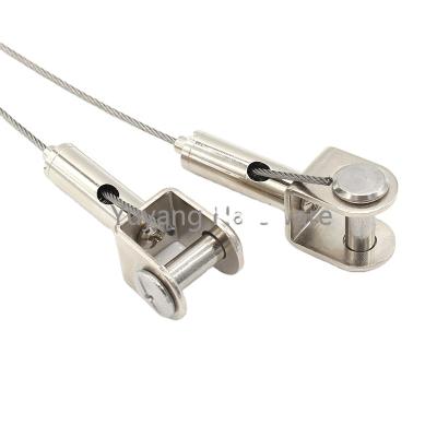China Factory-Priced Copper Wire Rope Sling Safety Cable Gripper Hanging Kit with Copper Wire Rope Clip for Cable Clips for sale