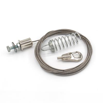 China OEM Customized Wire Rope Suspension Kit Cable Gripper Hanging System for Acoustic Panel Cable Clips Cable Management Category for sale