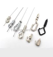 China Copper Ceiling Hanging Fittings Steel/Stainless Steel Wire Cable Suspension Kit with Standoff Screw Clamp Mounting Bracket for sale