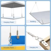China Copper Ceiling Hanging Fittings Steel/Stainless Steel Wire Cable Suspension Kit with Standoff Screw Clamp Mounting Bracket for sale