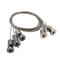 China Ceiling Wire Safety Aircraft Cable Suspension Hanging Kits for Strip Light for sale