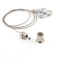 China Custom Brass Cable Gripper Spring Hanging System Ceiling Adjustable Hanging Wire Kit for Lighting 1.3 Inches for sale