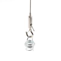 China Custom Brass Cable Gripper Spring Hanging System Ceiling Adjustable Hanging Wire Kit for Lighting 1.3 Inches for sale