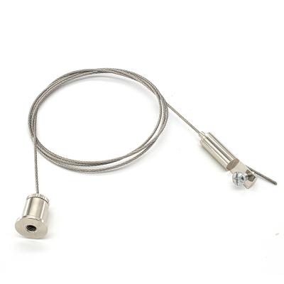 China Adjustable Aircraft Stainless Steel Cable Suspension Kits with Wire Rope Clip for Picture Hanging System for sale