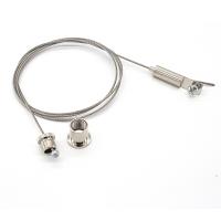 China Adjustable Aircraft Stainless Steel Cable Suspension Kits with Wire Rope Clip for Picture Hanging System for sale