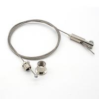 China Adjustable Aircraft Stainless Steel Cable Suspension Kits with Wire Rope Clip for Picture Hanging System for sale
