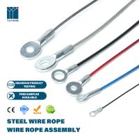 China PVC Coated Galvanized Steel Wire Cable with Swaged End and Ring Eye Wire Rope Eye Terminals Wire Rope Assembly for sale