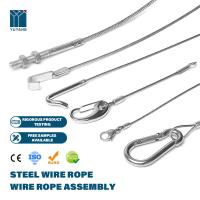 China Factory 1.5mm Anti Twist Steel Wire Rope 7x7 Resisting Protective Wire Rope Assembly with Loop for sale