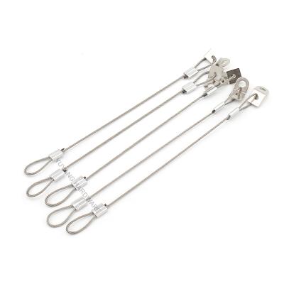 China Factory 304 Stainless Steel Wire Rope Assembly AISI Welding Cutting Bending Waterproof Rust-proof Durable Hanging Steel Rope for sale